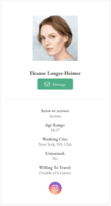 Cast List Example - FilmLocal